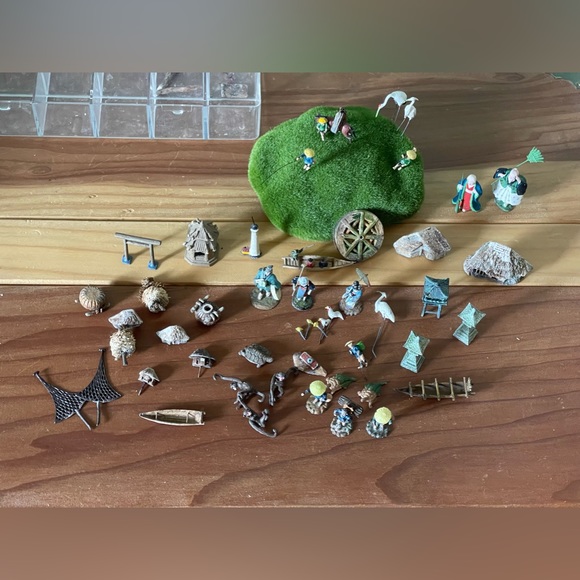 Japan | Accents | Vintage Bonsai Figures Japan Miniatures Lead Metal ...